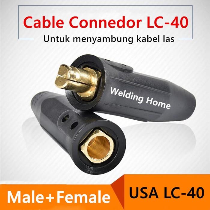 Jual Konektor Kabel Las Type USA LC-40 Cable Connector LC 40 LC40 ...