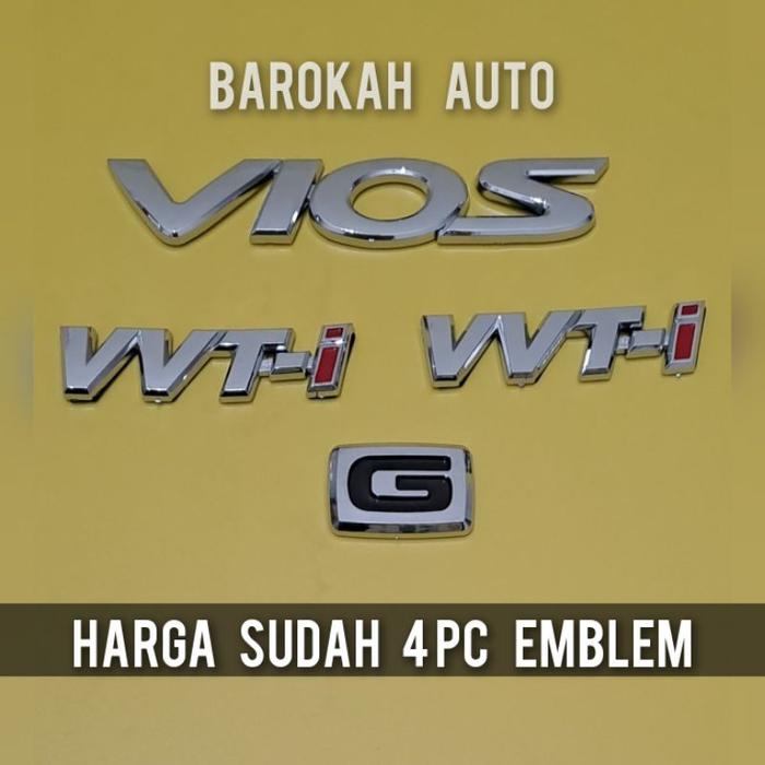 Jual vios logo mobil emblem vios gen 2 set harga sudah 4pc emblem ORIGINAL - Kota Tegal - PMB ...