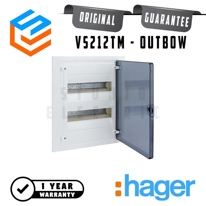 Jual Hager Kotak Box MCB Outbow Tanam VS212TM Transparant 24 Modul ...