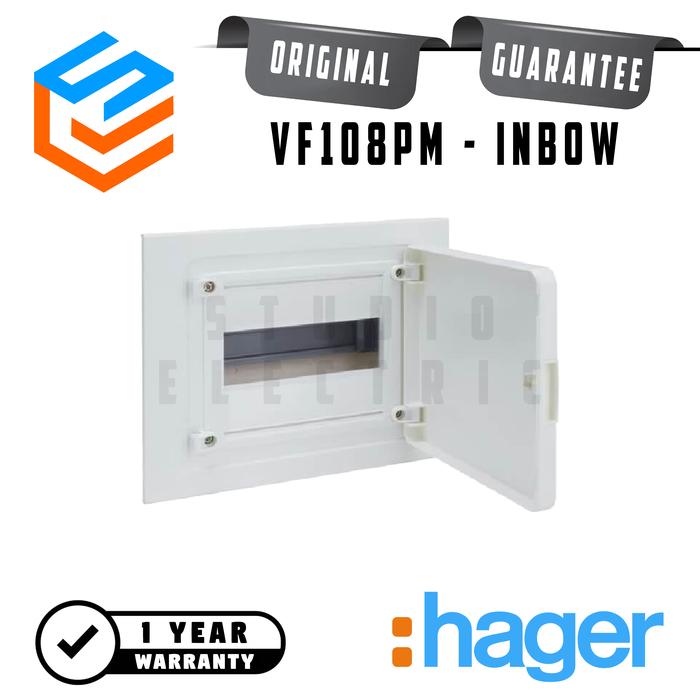 Jual Hager Kotak Box MCB Inbow Tanam VF108PM Plain 8 Modul / Group ...