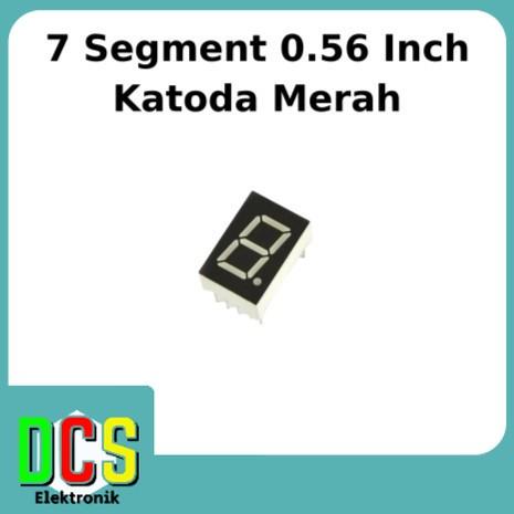 Jual 7 Segment Common Cathode Common Katoda 0.56 Inch Single Menyala ...
