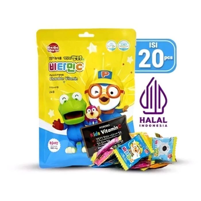 Jual Pororo & Friends Chewable Kids Vitamin C Korea/ Vitamin Anak ...