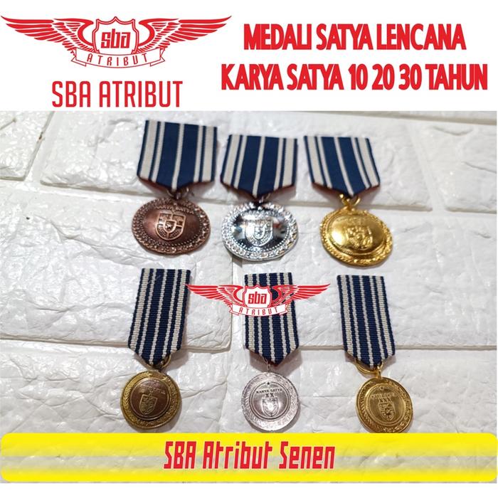 Jual Medali Satya Lencana Pdu Karya Satya Asn 10 20 30 Tahun | Ukuran ...