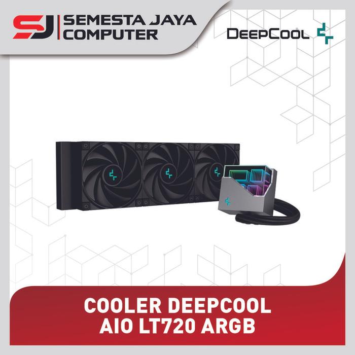 Jual DEEPCOOL LT720 ARGB BLACK 360MM LIQUID AIO WATER CPU COOLER ...