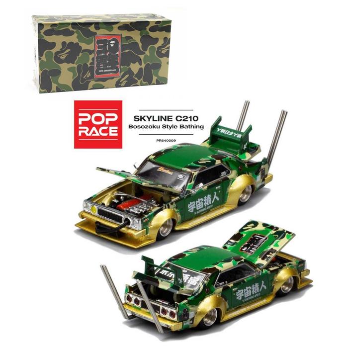 Jual Pop Race Skyline C210 Kaido Racer Bosozuko Style – Bape 30th Anniv ...