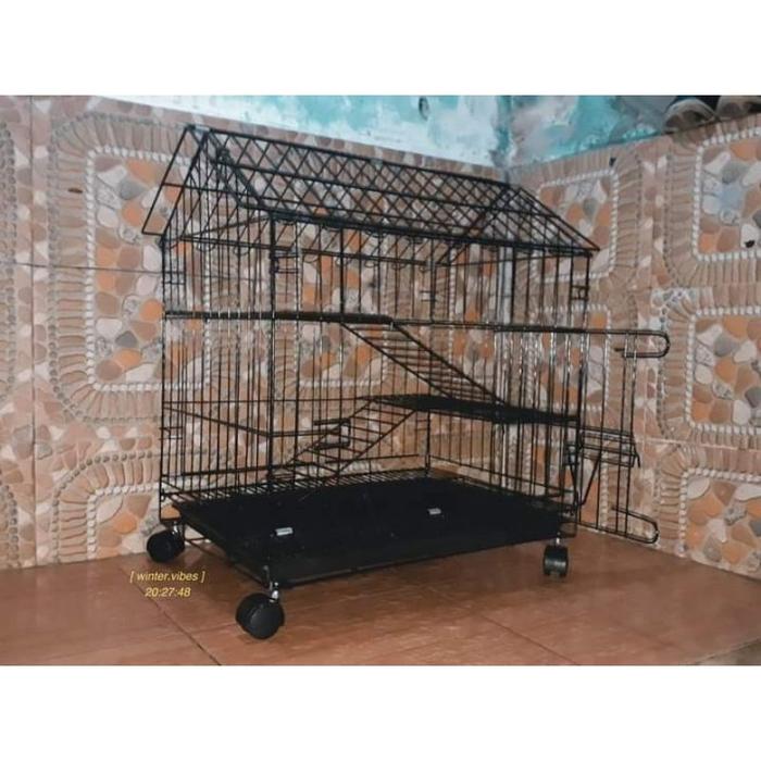 Jual kandang atap model rumah pake roda ukuran 40×60cm - Jakarta Timur ...