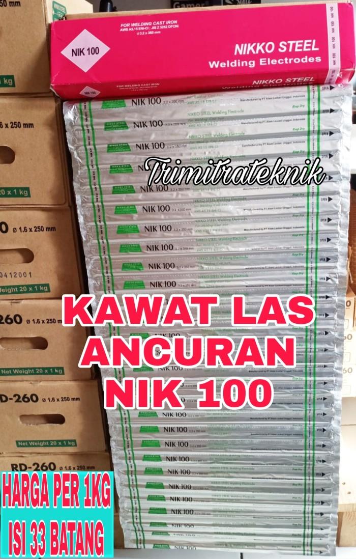 Jual Kawat Las Ancuran NIK 100 3.2mm NIKKO STEEL Per 1 Kg Isi 33 Batan Best - Kota Surabaya ...