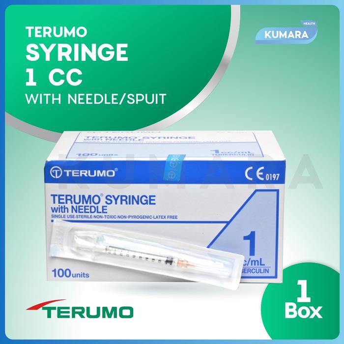 Jual TERUMO - Syringe 1cc with Needle / Spuit 1ml BOX - Jakarta Pusat - Romli Sehat | Tokopedia