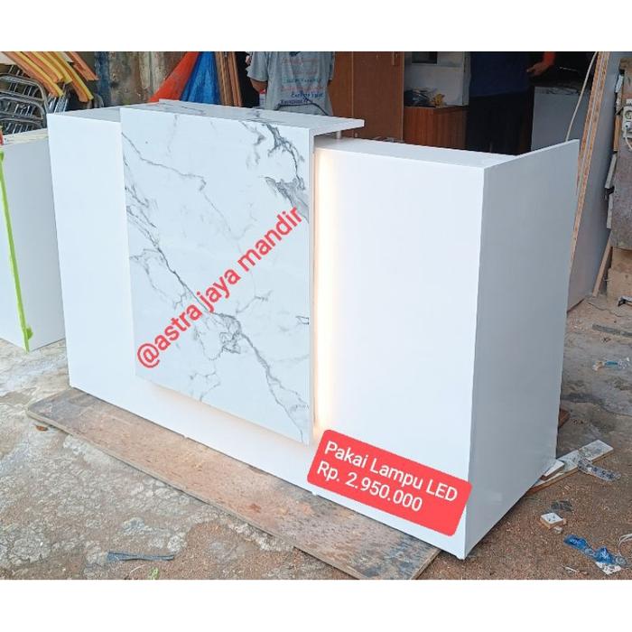 Jual Meja Resepsionis Meja Counter Meja Front Office Furniture Custom ...