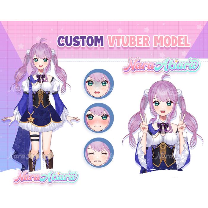 Jual Premium !! Jasa Bikin Karakter Anime Vtuber Live2d Model -1 ...