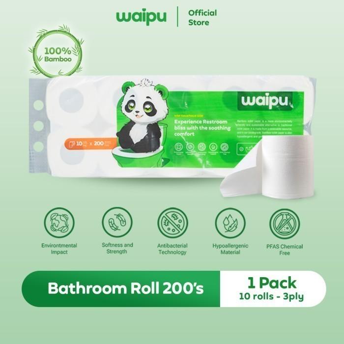 Promo Waipu Premium Bamboo Tissue / Tisu Bambu - Toilet 10 roll 3ply ...