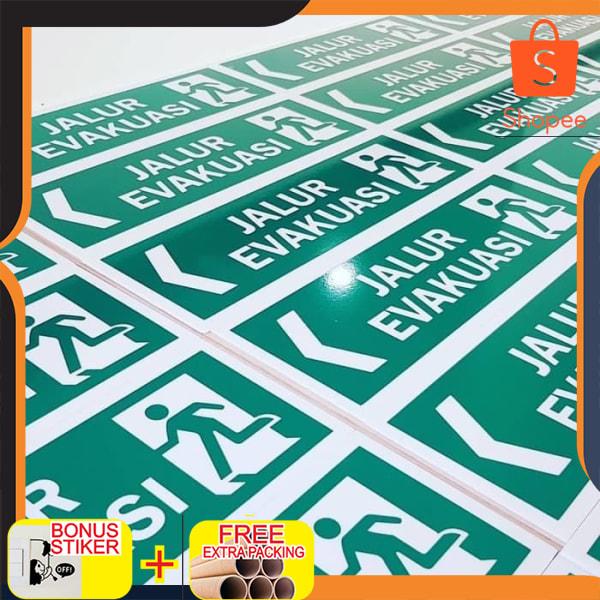 Jual SUPER MURAH Plang Papan Rambu Penunjuk Jalur Evakuasi dan Exit ...