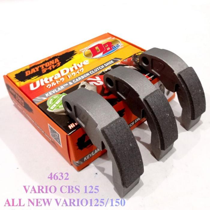 Jual NEW KAMPAS GANDA RACING DAYTONA KEVLAR CARBON CLUTCH SHOE VARIO ...