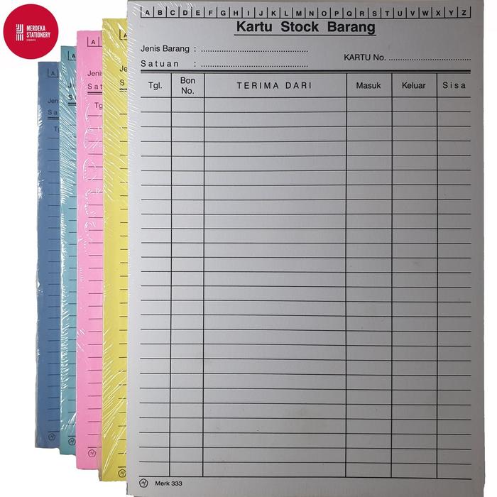 Jual (ISI 100)Kartu Stock/Stok Barang Ukuran 1/2 Folio - Jakarta ... Jual (ISI 100)Kartu Stock/Stok Barang Ukuran 1/2 Folio - Jakarta ...