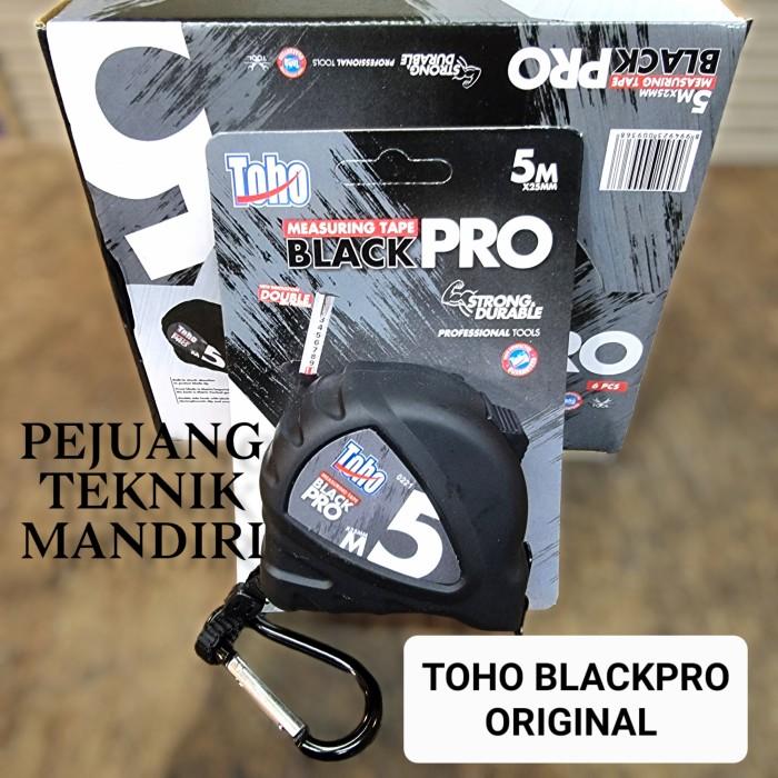Jual NEW METERAN TOHO BLACK PRO 5 METER / ALAT UKUR PLAT TOHO 5M ...