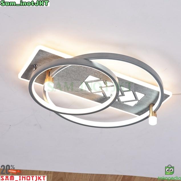 Promo Lampu Hias Plafon Ceiling Bulat LED 3 Warna Mewah Lampu Plafon ...