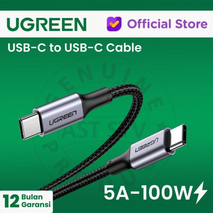 Jual UGREEN Kabel Fast Charging 100W 5A USB Type C to C 1M 2M PD QC ...