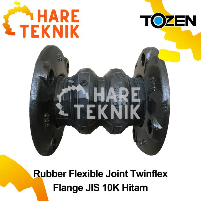 Jual 4" Rubber Flexible Joint Twinflex TOZEN JIS 10K Hitam 4 Inch ...