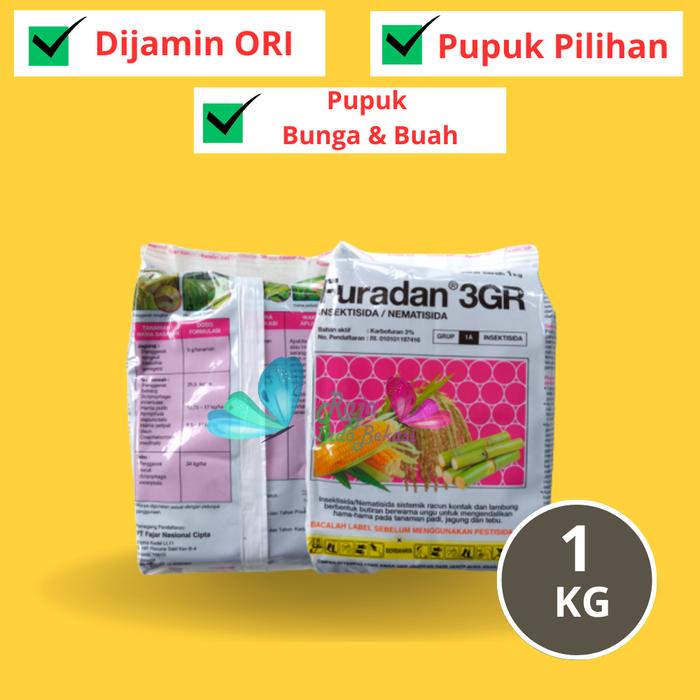 Jual Furadan 3GR Insektisida Nematisida Pengendali Hama Kemasan Pabrik ...