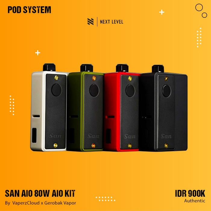 Jual San Aio 80W AIO Boro Kit Device by VaperzCloud x Gerobak Vapor ...