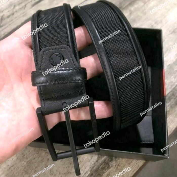 Jual ikat pinggang pria branded ballistic nylon gesper cowok belt hitam ...