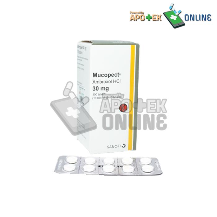 Jual MUCOPECT 30MG TABLET 10`S/AMBROXOL/BATUK BERDAHAK/PENGENCER DAHAK ...