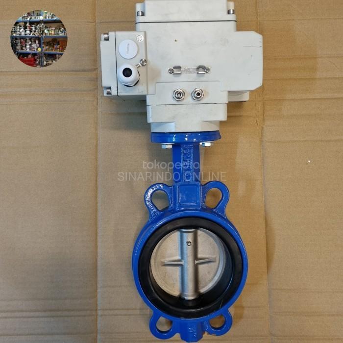 Jual Butterfly Motorized valve 4" inch dn 100 actuator - Kota Tangerang ...
