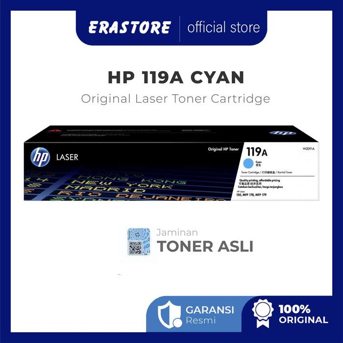 Promo HP 119A Cyan Original Laser Toner Cartridge (W2091A) - Jakarta ...