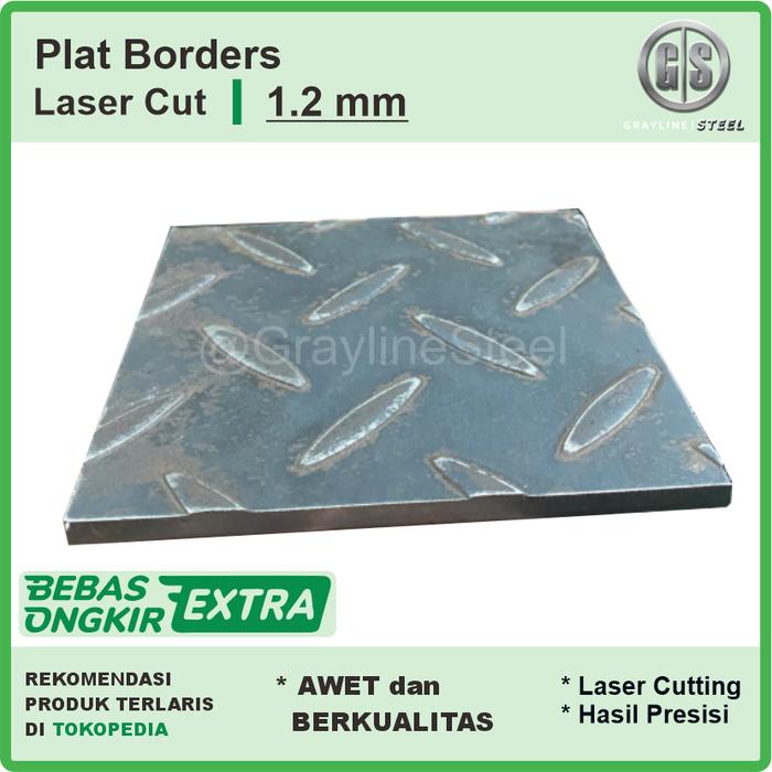 Jual Plat Besi Bordes Custom - 1.2 mm - Laser Cut - Jakarta Barat ...