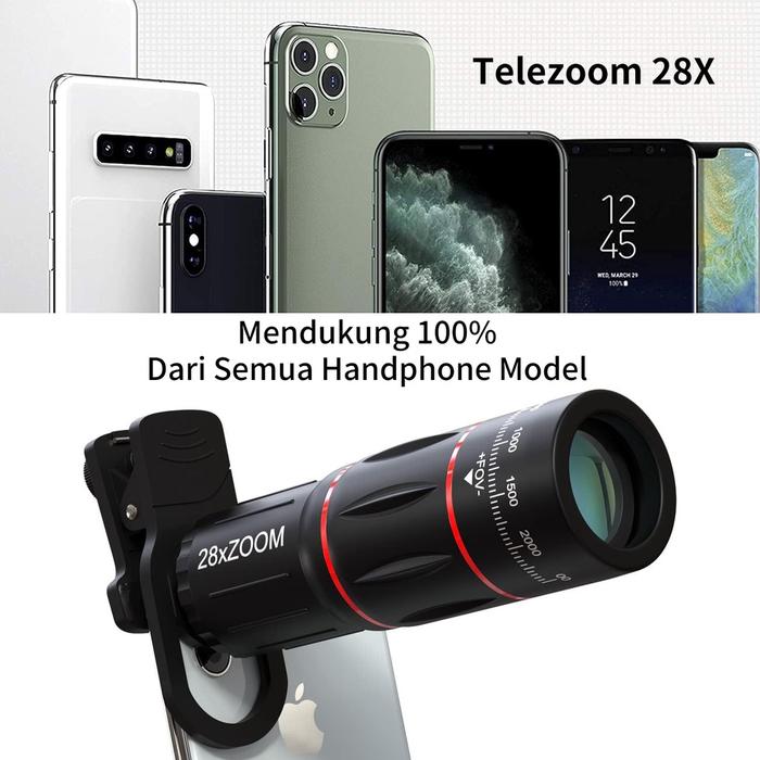 Jual Zoom Lensa Apexel 28x Lensa Kamera Hp Lensa Zoom Apexel 18x Zoom Optik Di Seller Yama ...