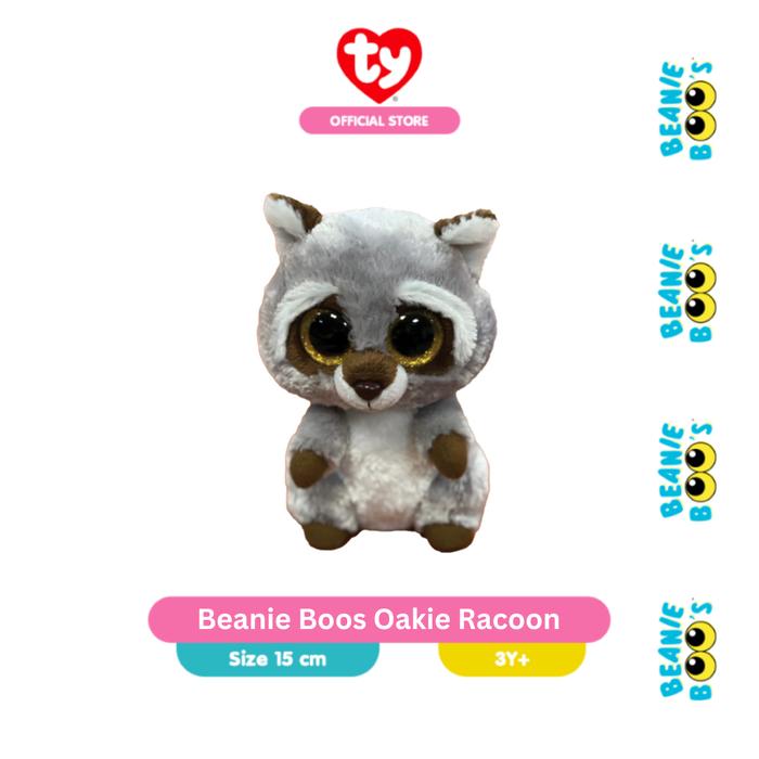 Promo TY Beanie Boos Oakie Racoon (Regular) - Boneka Rakun - Kab. Bogor ...