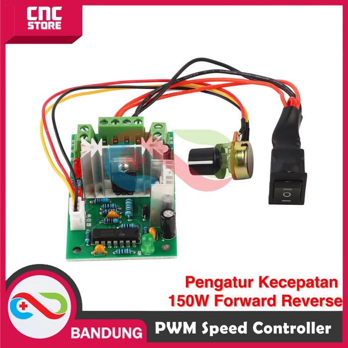 Jual PWM SPEED MOTOR DC CONTROLLER PENGATUR KECEPATAN 150W FORWARD ...