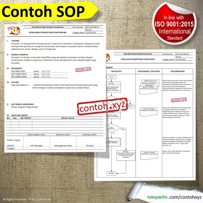 Jual Contoh Penilaian Kompetensi Karyawan (SoftCopy) sesuai ISO 9001 - Jakarta Timur - Ronze ...