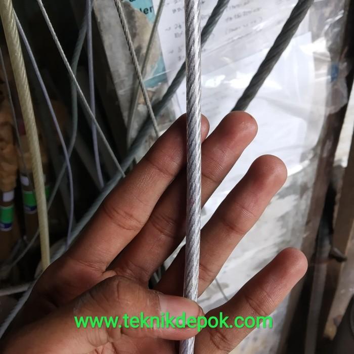 Jual Tali Sling Kawat Seling 6 Mm Lapis Selang Tali Besi Ulir 10 Meter ...