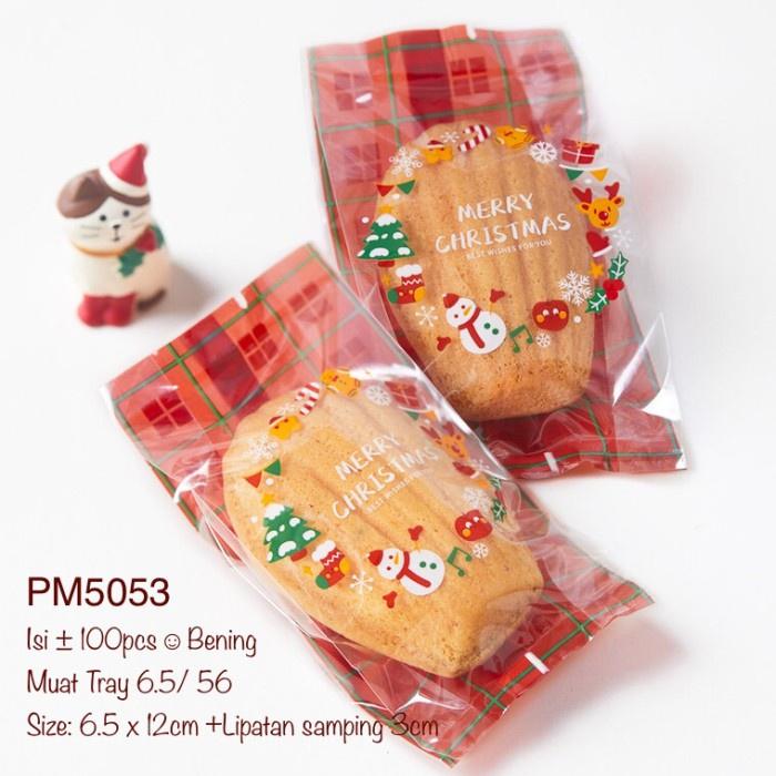 Jual Plastik Natal 6x12cm Kemasan Cookies Nastar Snack Bingkisan ...