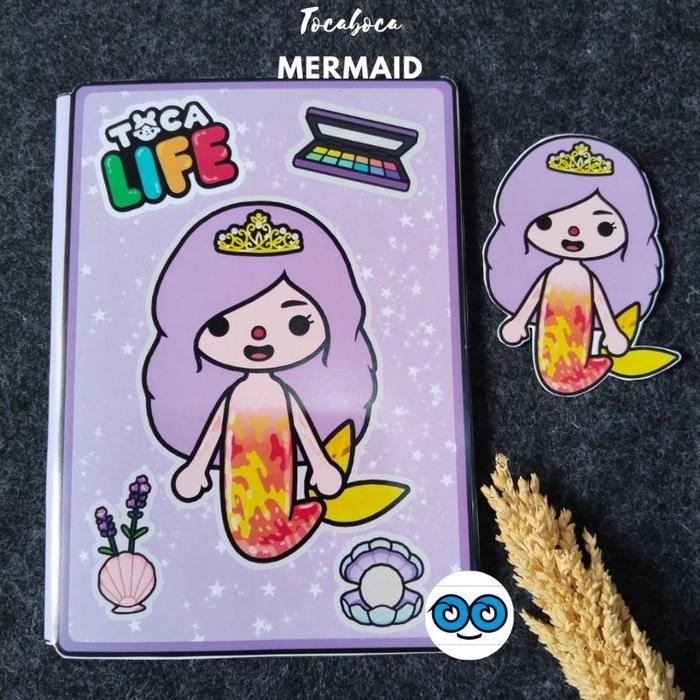 Jual Toca boca life series mermaid paper doll house viral - Kota ...