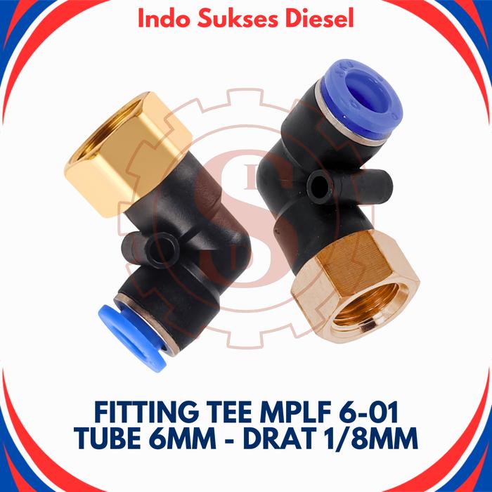 Jual MPLF 6-01 Fitting Elbow Pneumatic Female PLF Selang 6mm Drat 1/8" - Jakarta Barat - Indo ...