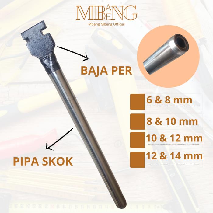 Jual kunci besi / alat Penekuk besi beton besi behel / alat tekuk begel ...