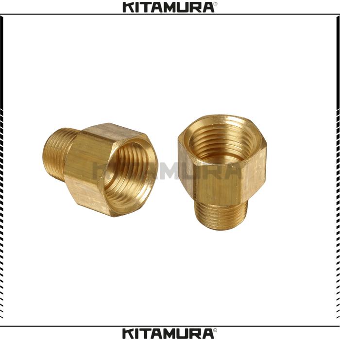 Jual Vlock Sock / Vlok Sok Kuningan Male to Female Drat 1/4" X 1/2 ...