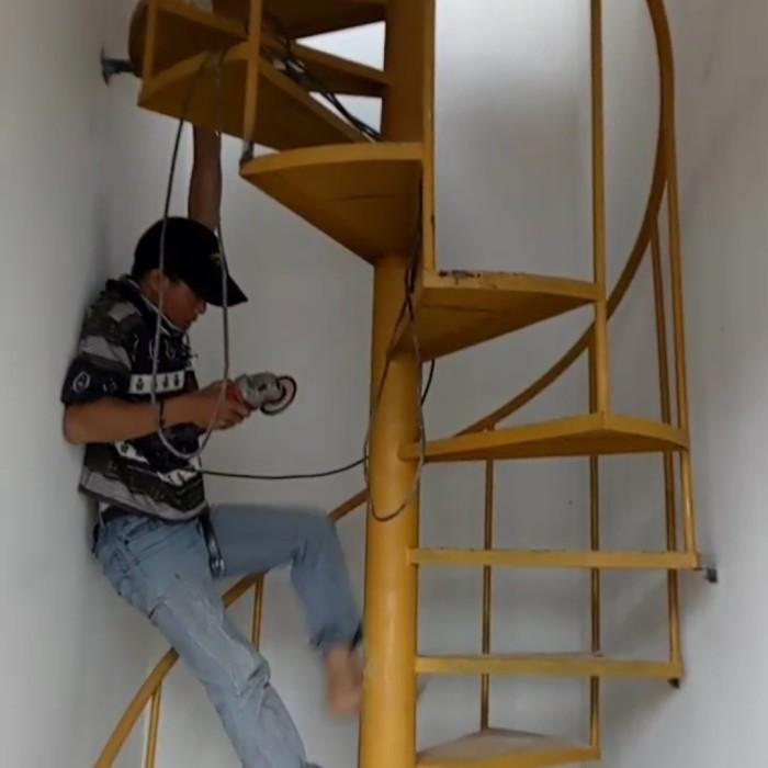 Jual Kptl Tangga Putar, Tangga Besi, Tangga Spiral, Minimalis, Pagar ...