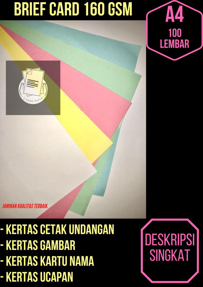 Jual Kertas BC A4 isi 100 lembar / Kertas Brief Card A4 / Kertas ...