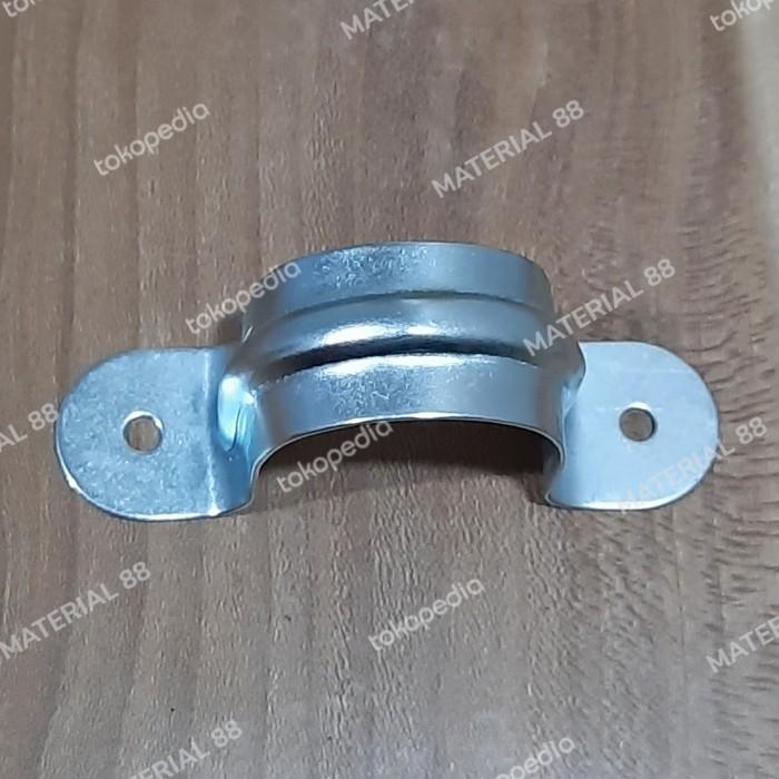 Jual Klem Omega 1 inch Galvanis - Klem Besi Pipa PVC Pralon 1inch - Kab ...