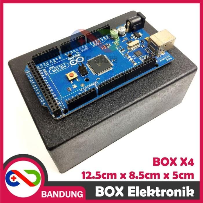 Jual BOX ELEKTRONIK X4 KOTAK RANGKAIAN ARDUINO 12.5x8.5x5 CASING BLACK ...