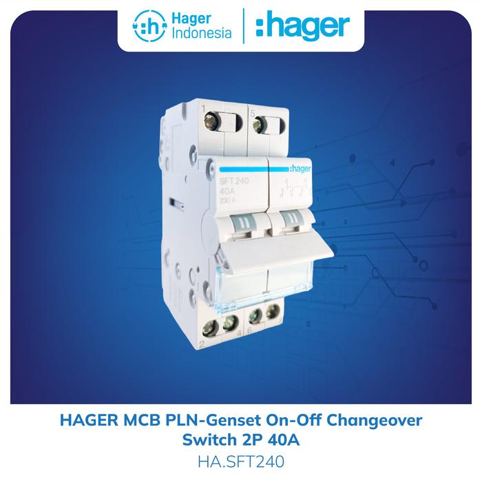 Promo Hager Changeover Switches COS 2P 40a Change Over Genset - SFT240 ...
