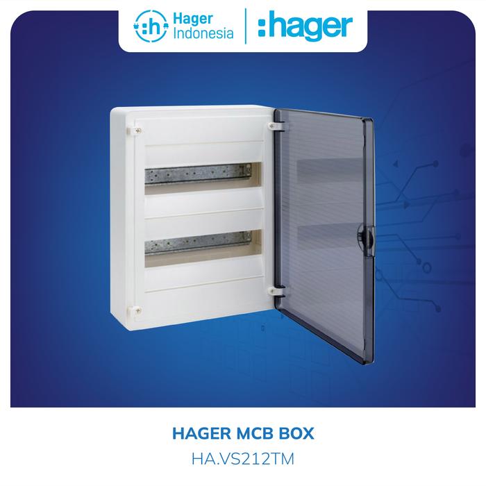 Promo Hager Box MCB 24 Group Outbow Transparant - VS212TM Cicil 0% 3x - Jakarta Barat - Hager ...