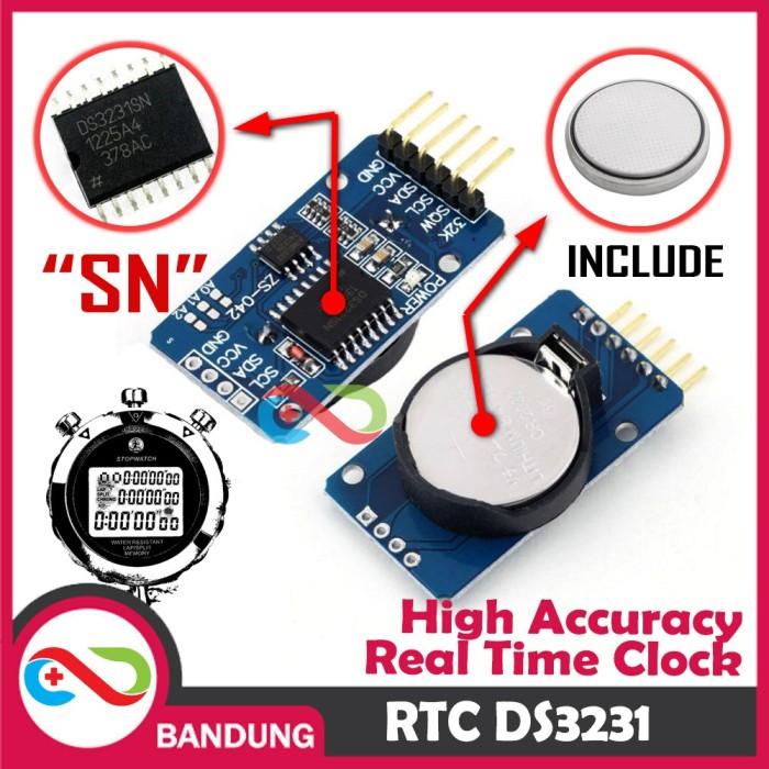 Promo RTC DS3231 SERI SN REAL TIME CLOCK I2C + BATTERY MODULE - Kota ...