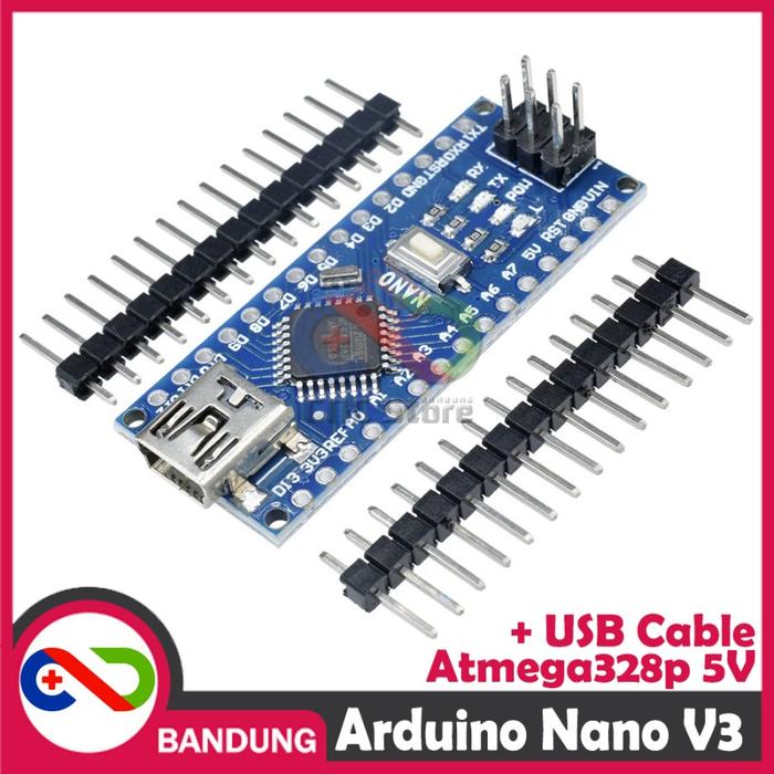 Promo ARDUINO NANO V3 3.0 ATMEGA328P CH340 CH340G 5V BOARD + USB CABLE ...