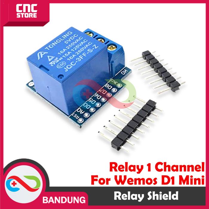 Jual SHIELD RELAY 1 CHANNEL 5V FOR WEMOS D1 MINI - Kota Bandung - IoT ...