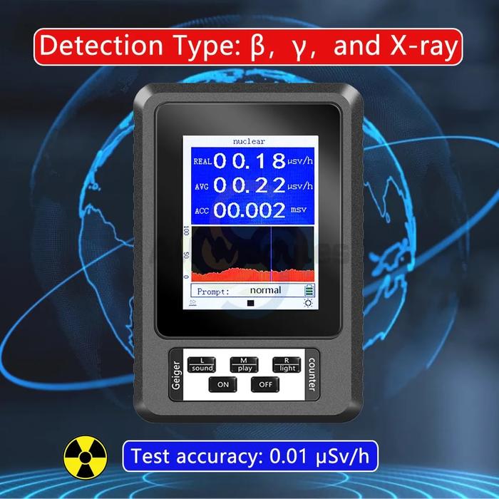 Jual Portable Handheld Nuclear Radiation Detector Counter Ionizing ...