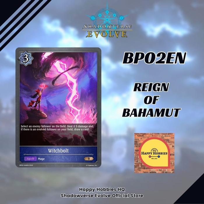 Jual Shadowverse Evolved BP02-049 EN Witchbolt B - Kota Surabaya - Happy Hobbies HQ SUB | Tokopedia